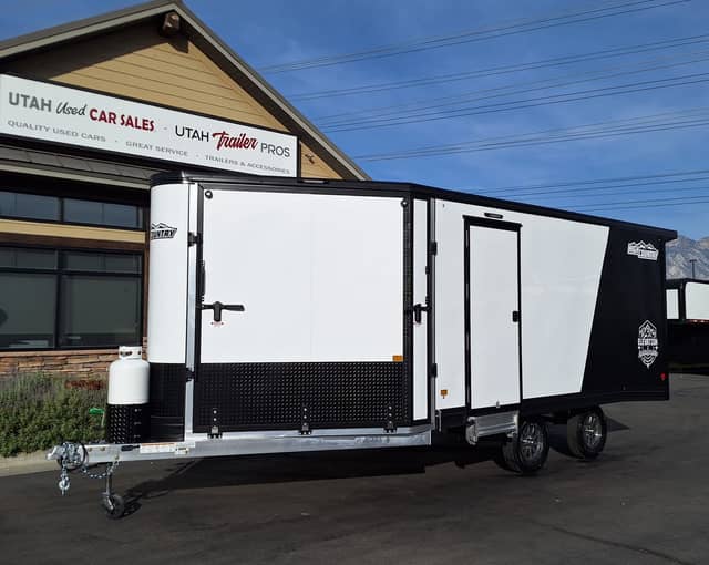 8x16 /8.5x16 UTV/ATV/Snowmobile Enclosed Deckover Aluminum High Country ...