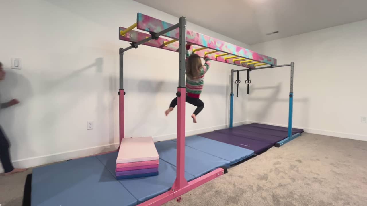 Indoor monkey bars. Height adjustable and free standing. | Play ...